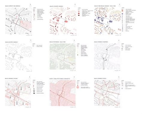 Analizy Urban Maps Site Plan Diagram Urban Zoning Diagram