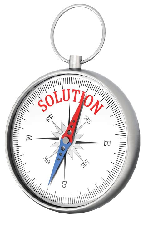 Premium Photo Direction To Solution On Isolated Compass
