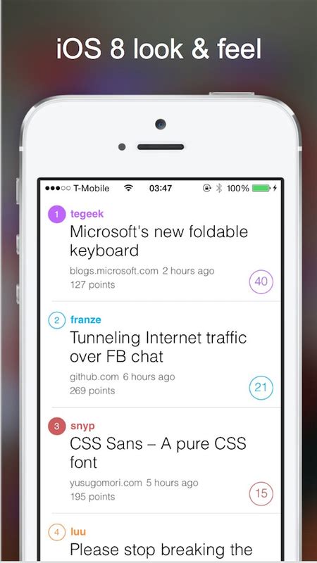 Hacker News Client Home