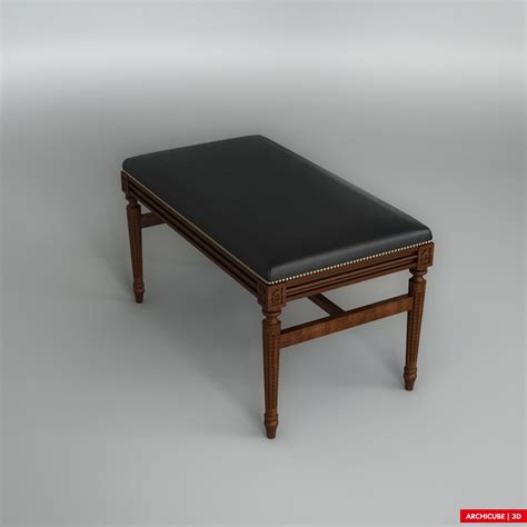 Classical Bench 3d Model 59 Max Fbx Obj Free3d