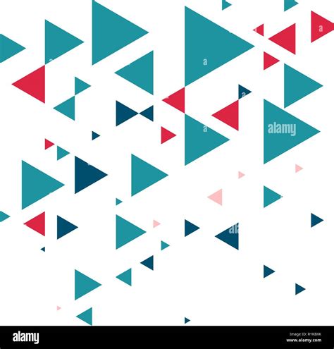 Modern Abstract Geometric Background In Minimalist Style With Triangular Shapes Vector Flat