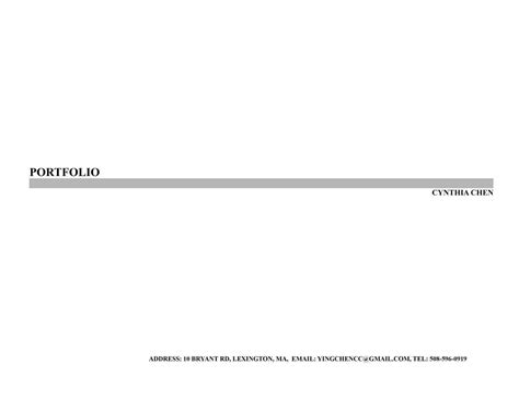 Cynthia Chen Portfolio Small 2025 By Xiaoying Chen Issuu