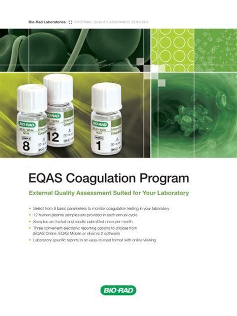 Eqas Coagulation Program Qcnet
