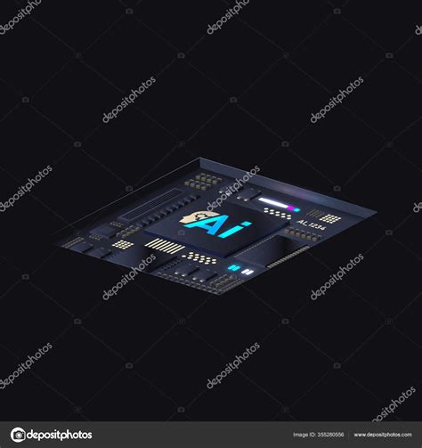 Vector Artificial Intelligence Processor Stock Vector By Souda