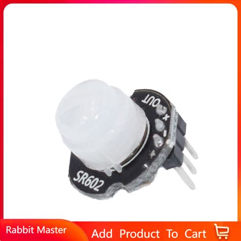Mini Sr602 運動傳感器檢測模塊熱釋電紅外 Pir 套件 Arduino 傳感器開關支架 蝦皮購物