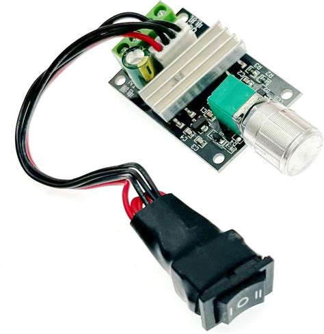 Jzk Pwm Dc Motor Speed Controller Reversible With Switch 3a 6v 24v 12v