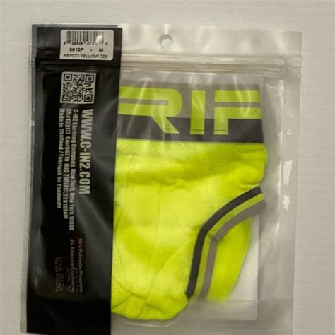 C In2 Underwear And Socks Cin2 Grip Mesh Low Rise Brief Psycho Yellow