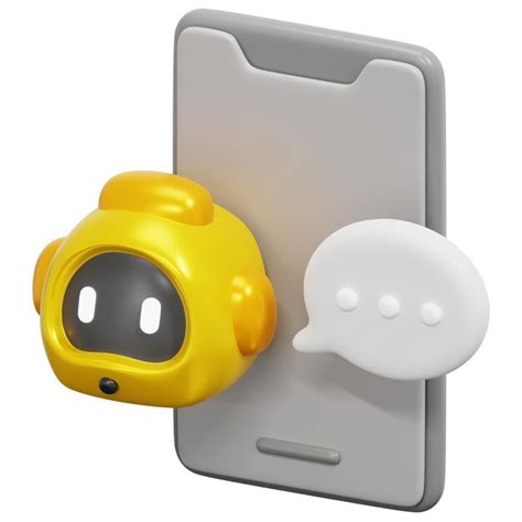 Premium PSD Mobile D Render Icon Illustration