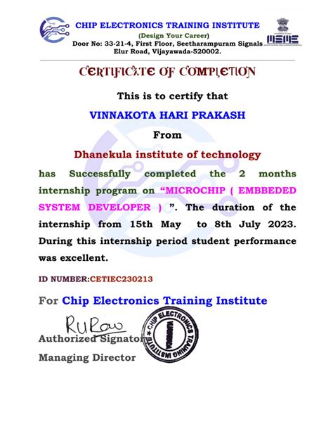 Throwback Internshipexperience Embeddedsystems Microchip Vinnakota Hari Prakash