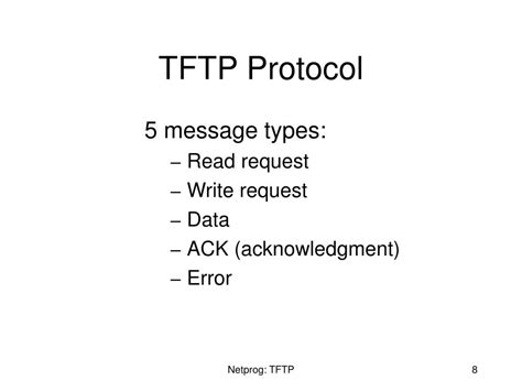 Ppt Tftp Trivial File Transfer Protocol Powerpoint Presentation Free