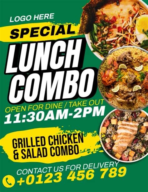 Special Lunch Combo Template Postermywall