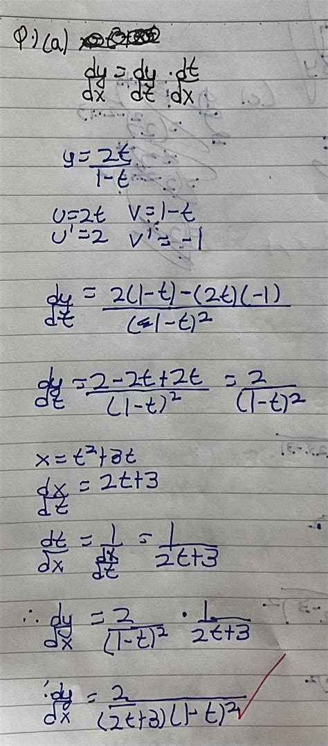 grade 11 differentiating parametric equations r askmath
