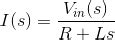 RL Circuit Transfer Function Time Constant RL Circuit As Filter