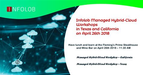 Infolob Managed Hybrid Cloud Workshops In Texas And California On April