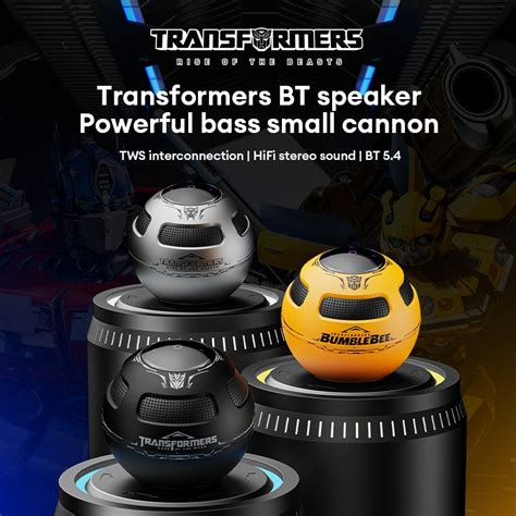 Transformers Tf Y17 Heavy Bass Stereo Sound Portable Wireless Bluetooth