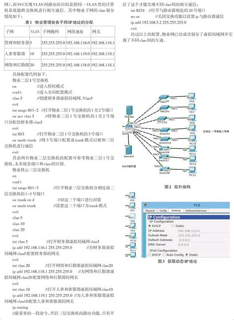 利用思科模拟器实现小区网络设计与规划 参考网