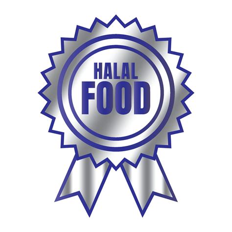 Halal Food Certified Badge Stamp Authorized Halal Drink And Food Product Label Approved Halal
