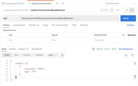 Postman으로 Nodejs Express 로컬서버 통신