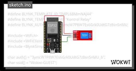 Kontrol Relay Wokwi Esp32 Stm32 Arduino Simulator Kontrol Relay Wokwi Esp32 Stm32 Arduino Simulator