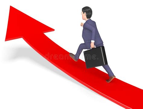 Ο χαρακτήρας κατεύθυνσης παρουσιάζει το σημάδι βελών και μπροστά τρισδιάστατη απόδοση Απεικόνιση