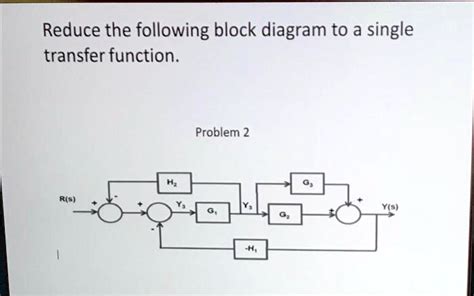 Solved Step By Step Reduce The Following Block Diagram To A Single Transfer Function Problem 2