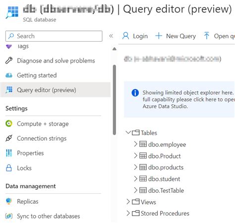 rebuild index menu not available in ssms for azure sql database stack