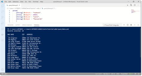 Connect To SAP HANA From Windows PowerShell Using SAP Community