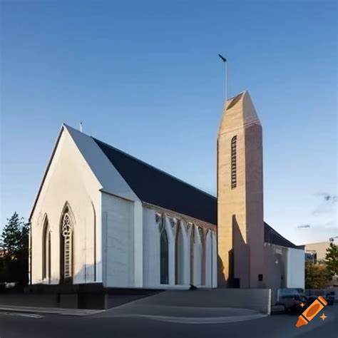 Modern Protestant Church Architecture With Clean And Simple Design On Craiyon