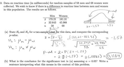 Solved Just Need A Walkthrough On How The P Value Is Found Chegg Com