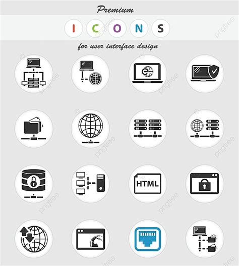 server icon set computer cloud security vector computer cloud security png and vector with