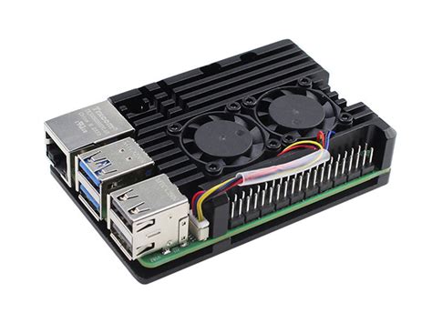 Raspberry Pi 4 Pi 5 Aluminum Heatsink Heat Sink Case With Dual Fan Raspberry Pi 4 Kuriosity