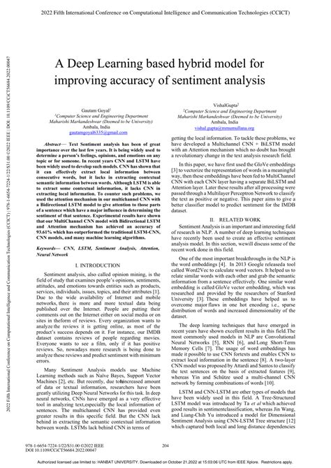 Pdf A Deep Learning Based Hybrid Model For Improving Accuracy Of