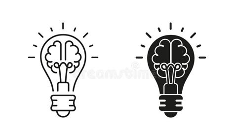 Inspiration Creative Idea Symbol Collection On White Background