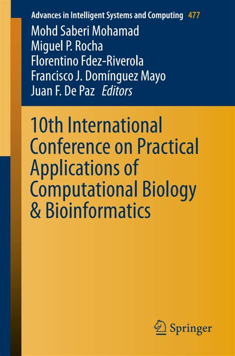 10th International Conference On Practical Applications Of Computational Biology