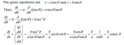 if x and y are connected parametrically by the equation without