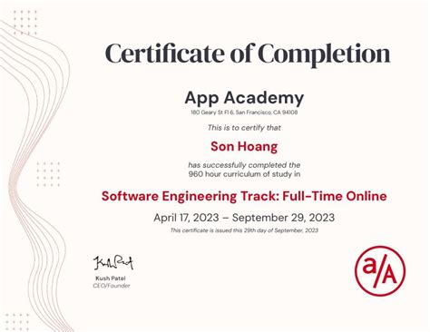Sean Hoang On Linkedin Hello Everyone I Just Wanted To Share That I Completed The App Academys