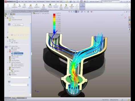 SolidWorks Simulation Demo Split Pipe From ICT Solidworks Cfd Simulation Simulation