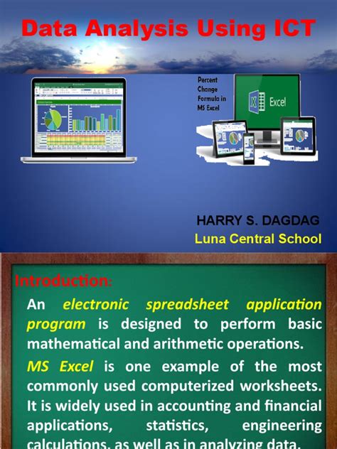Data Analysis Using Ict Part 1 Pdf