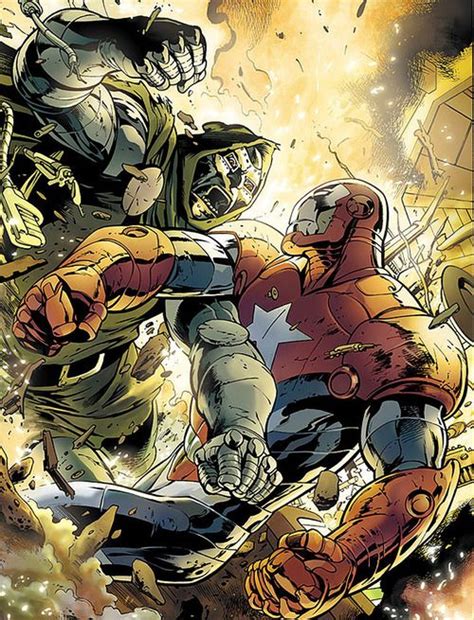 Dr Doom Vs Iron Man By Alan Davis Marvel Comics Wallpaper Marvel