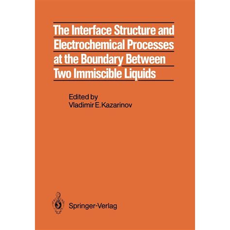 The Interface Structure And Electrochemical Processes At The Boundary Between Two Immiscible