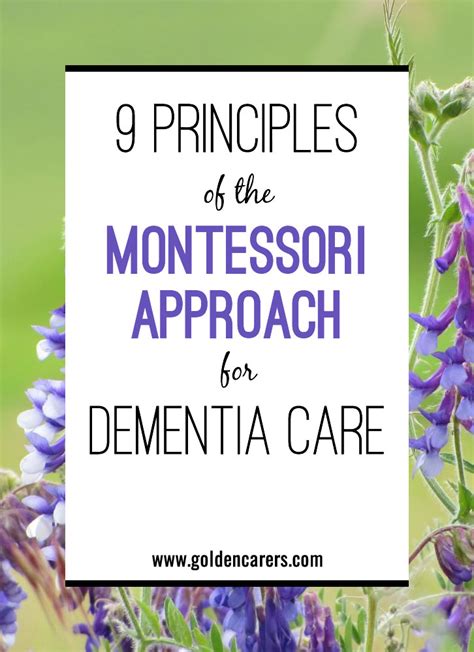 9 Principles Of The Montessori Approach For Dementia Care
