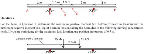 Solved Beam In Question 1 Chegg Com