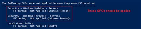 Gpos Not Applied Unknown Reason Windows Spiceworks Community