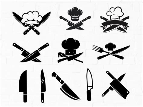 Chef Knife Svg Butcher Knife Svg Kitchen Knives Cricut Svg Kitchen