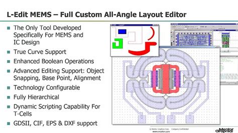 New Powerful MEMS Design Flow Mentor Graphics