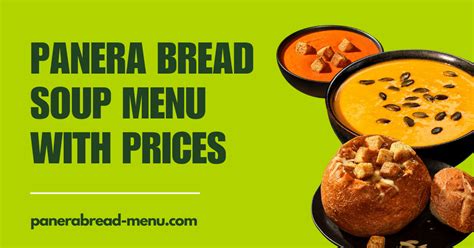 Panera Bread Soup Menu Prices For 2025 Menu Pdf Inside