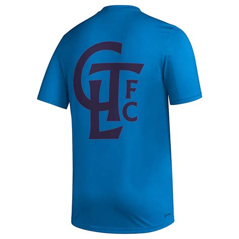 Adidas Charlotte Fc Team Jersey Hook Aeroready T Shirt Academy
