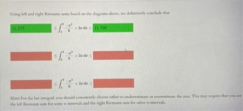 uung left and right riemann sums based on the