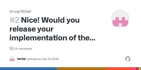 Nice Would You Release Your Implementation Of The Loss Function Issue Isl Org MiDaS