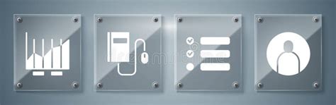 Set Create Account Screen Task List Electronic Book With Mouse And Pie Chart Infographic